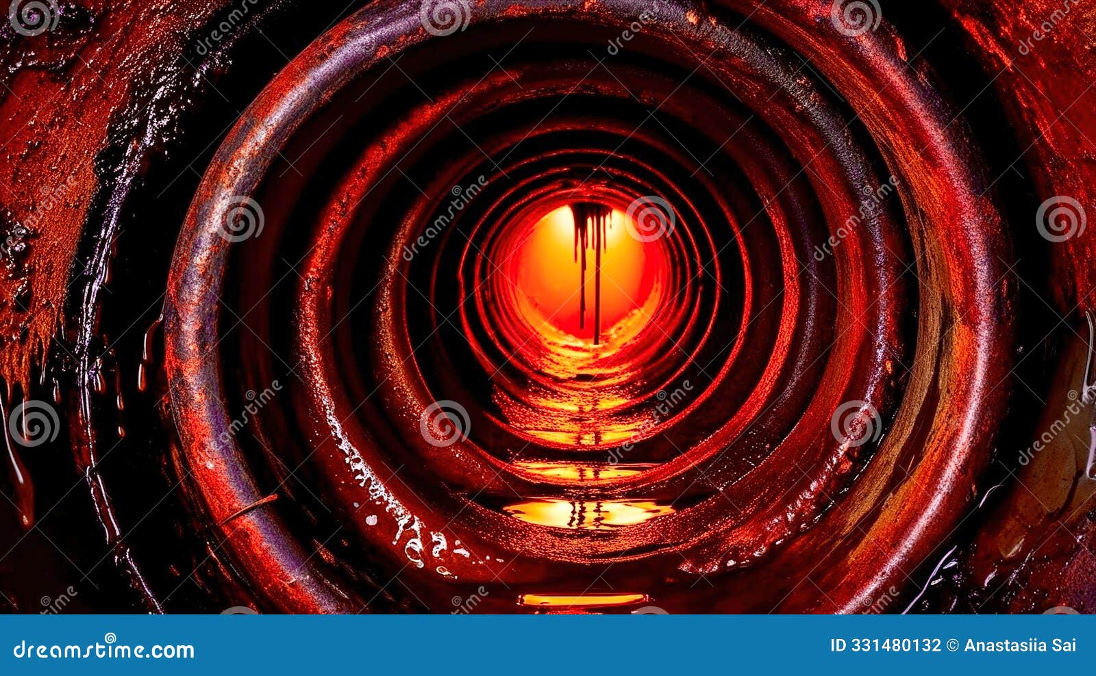 Inside a Sewer Pipe Macro Photo Stock Photo - Image of pipeline, tube ...