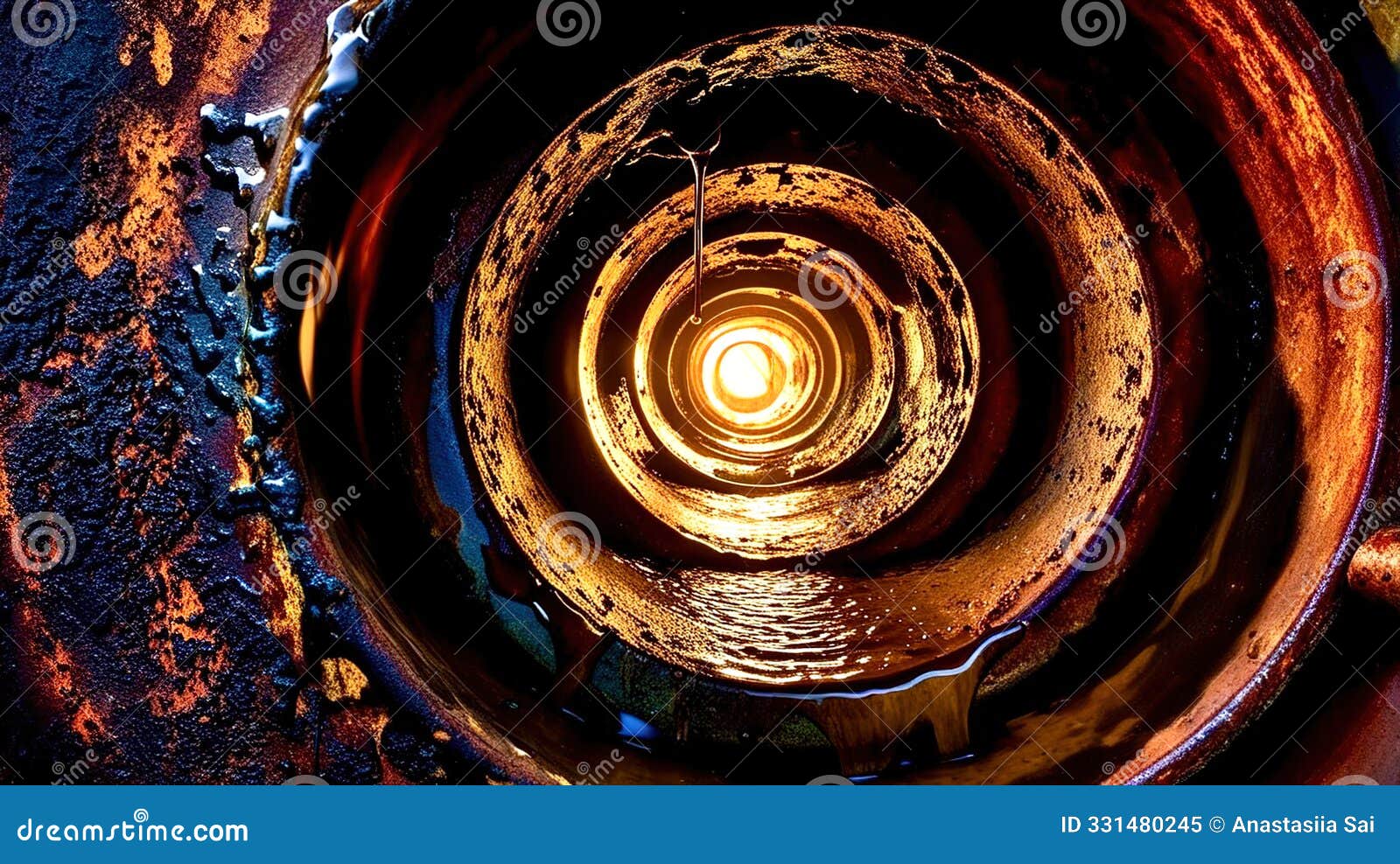 Inside a Sewer Pipe Macro Photo Stock Image - Image of system, hole ...
