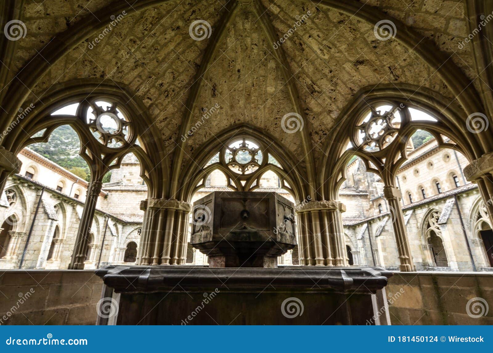 Inside Shot of the Famous Monastery of Iranzu with Ancient Interior ...