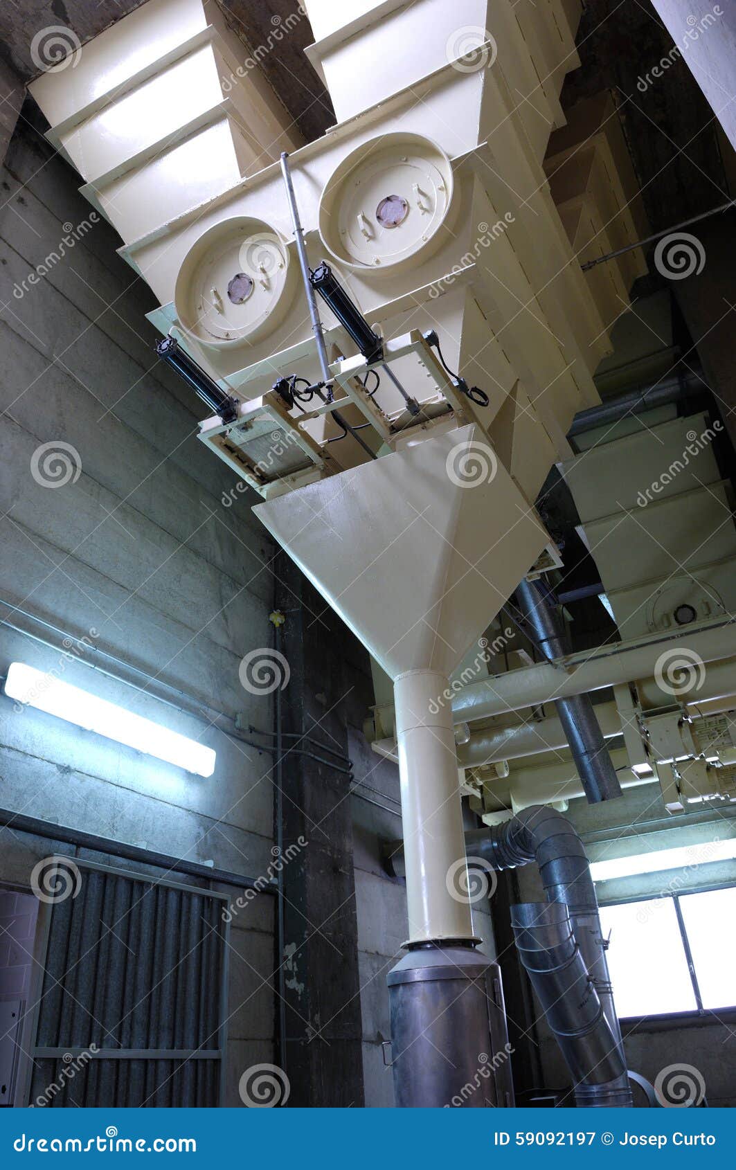 Inside Silo Barn of a Grain Factory Stock Image - Image of finance ...