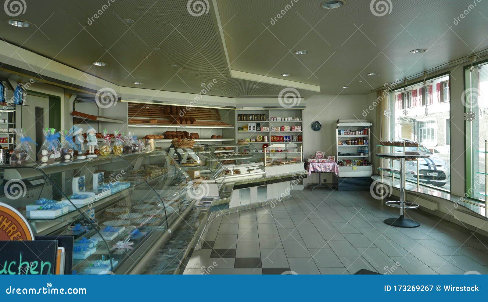 Inside of a Small Cafeteria in Lungern, Switzerland Editorial ...