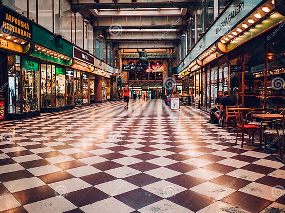 Inside a Small Shopping Mall Editorial Photo - Image of indoors, praha ...