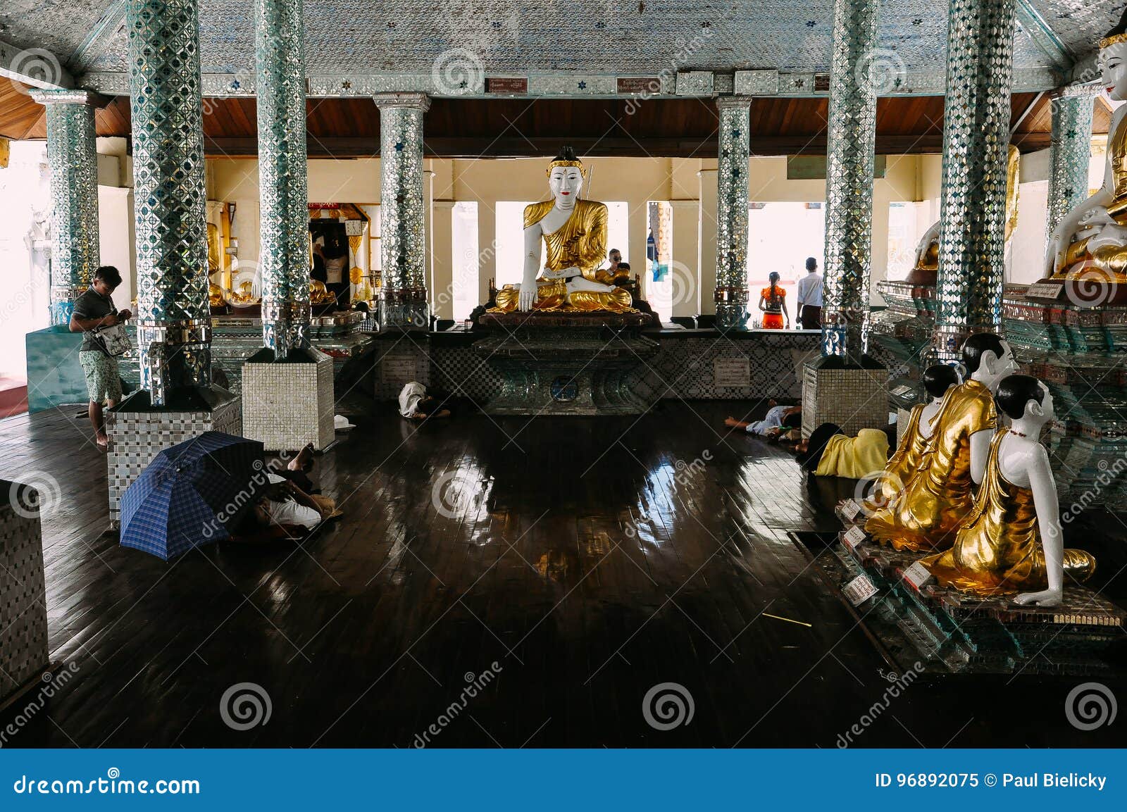 Inside a Small Temple at Shwedagon Pagoda. Editorial Image - Image of ...