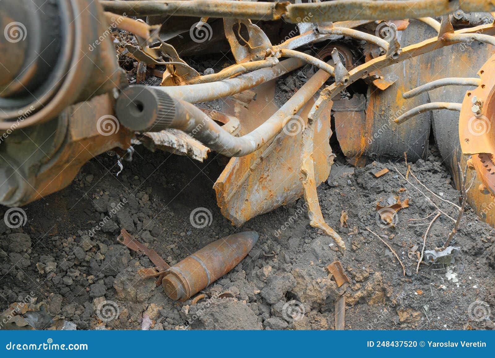 Inside of Smashed and Burned Russian Tanks. Burned Tank. War in Ukraine ...