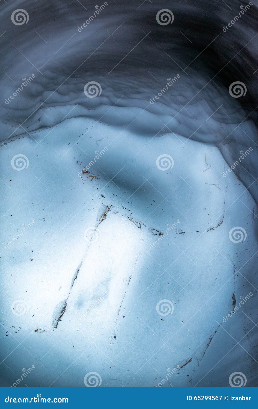 Inside Snow Ice Cave Chapel View Stock Image - Image of icicle, pole ...