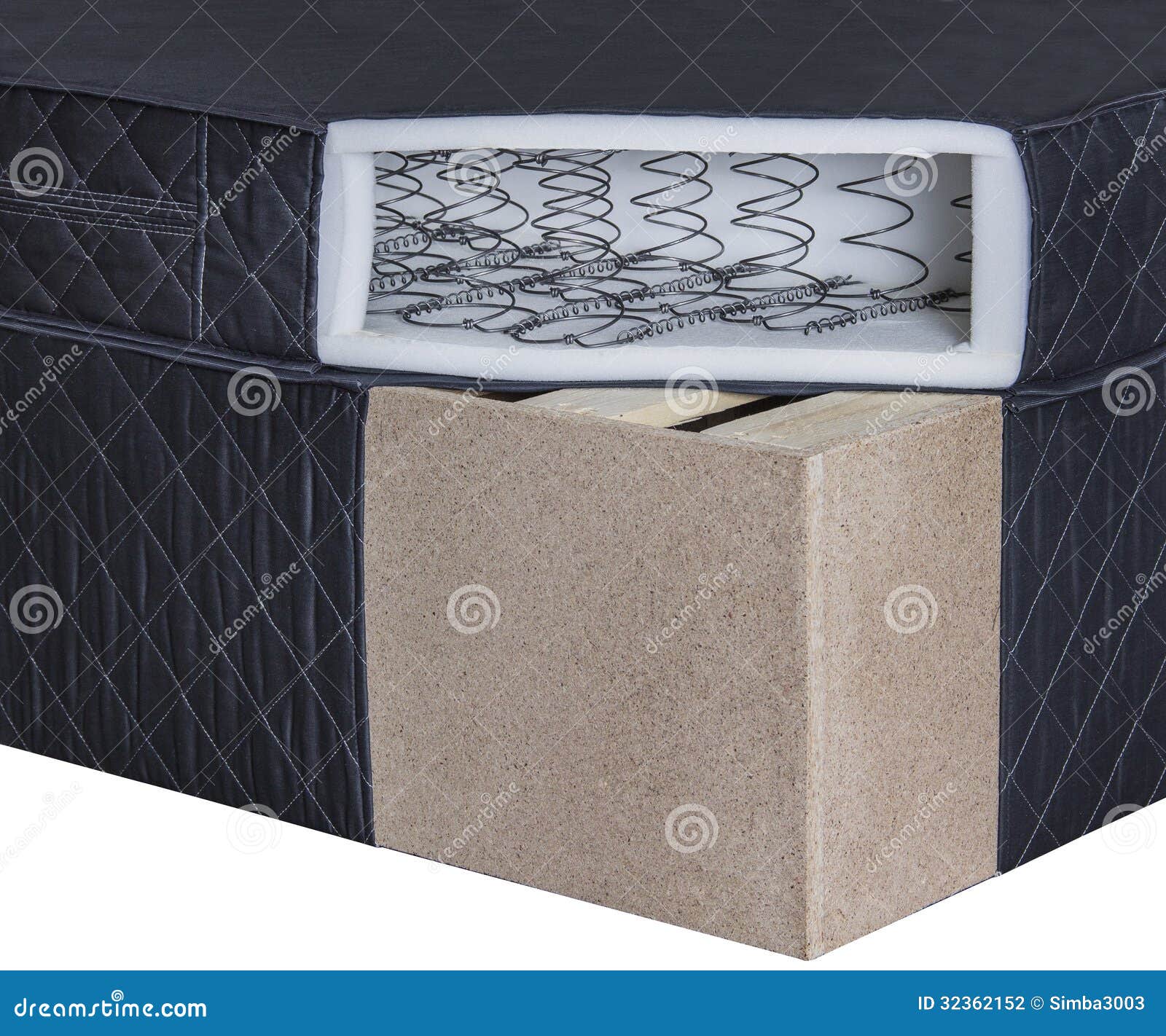 The inside of a soft bed stock photo. Image of manufacture - 32362152