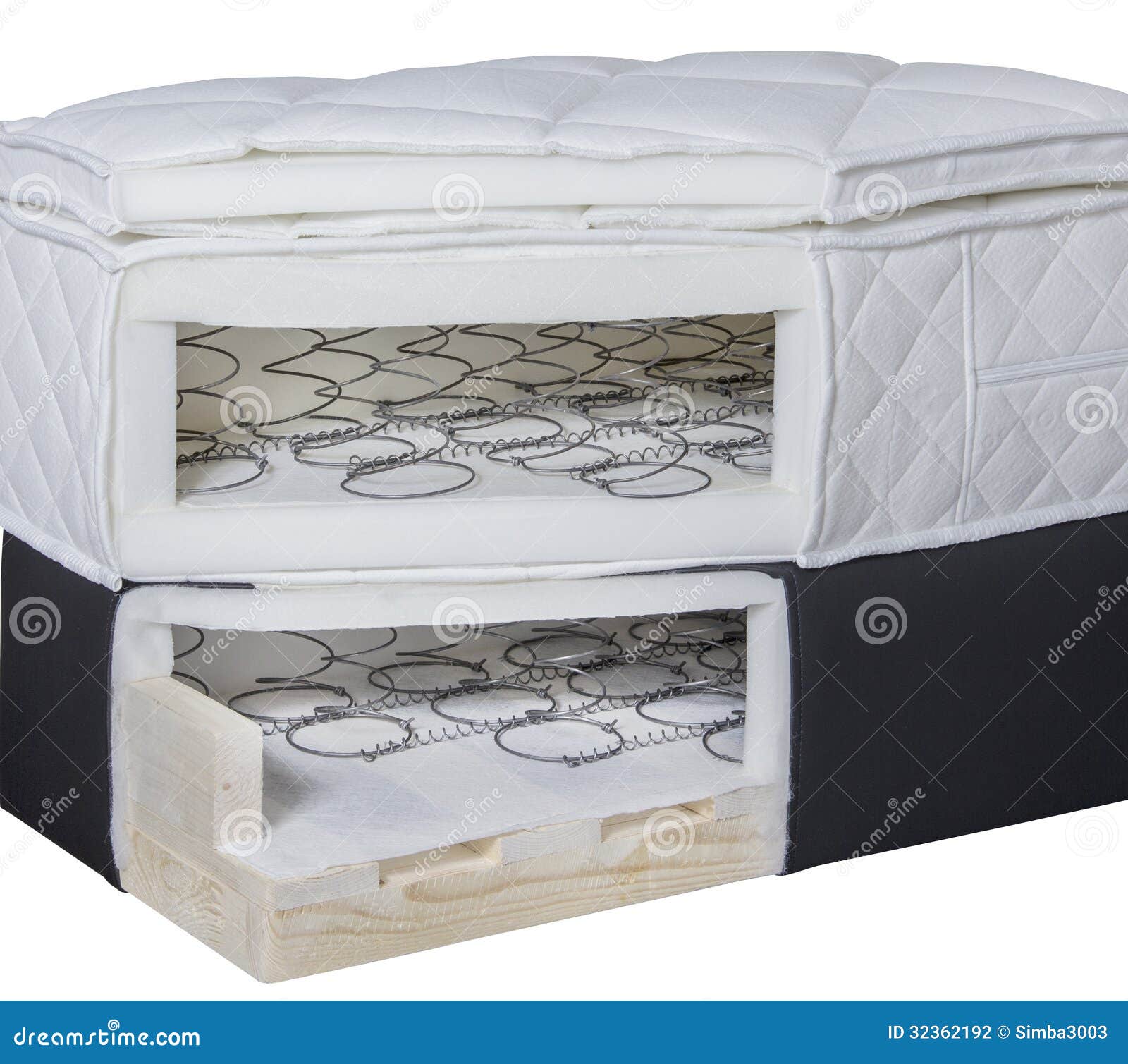 The inside of a soft bed stock photo. Image of manufacturing - 32362192