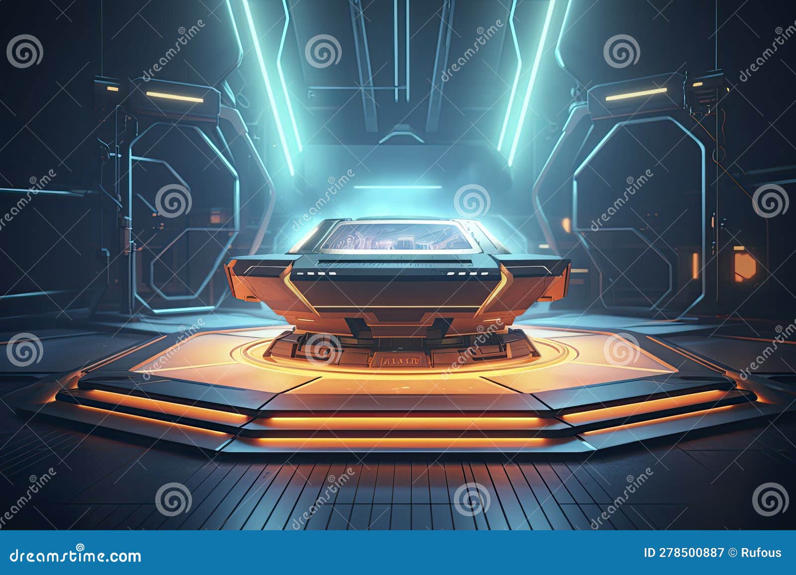 Inside of a Spaceship Driving at Hyper Speed, Space Travelers Flying ...