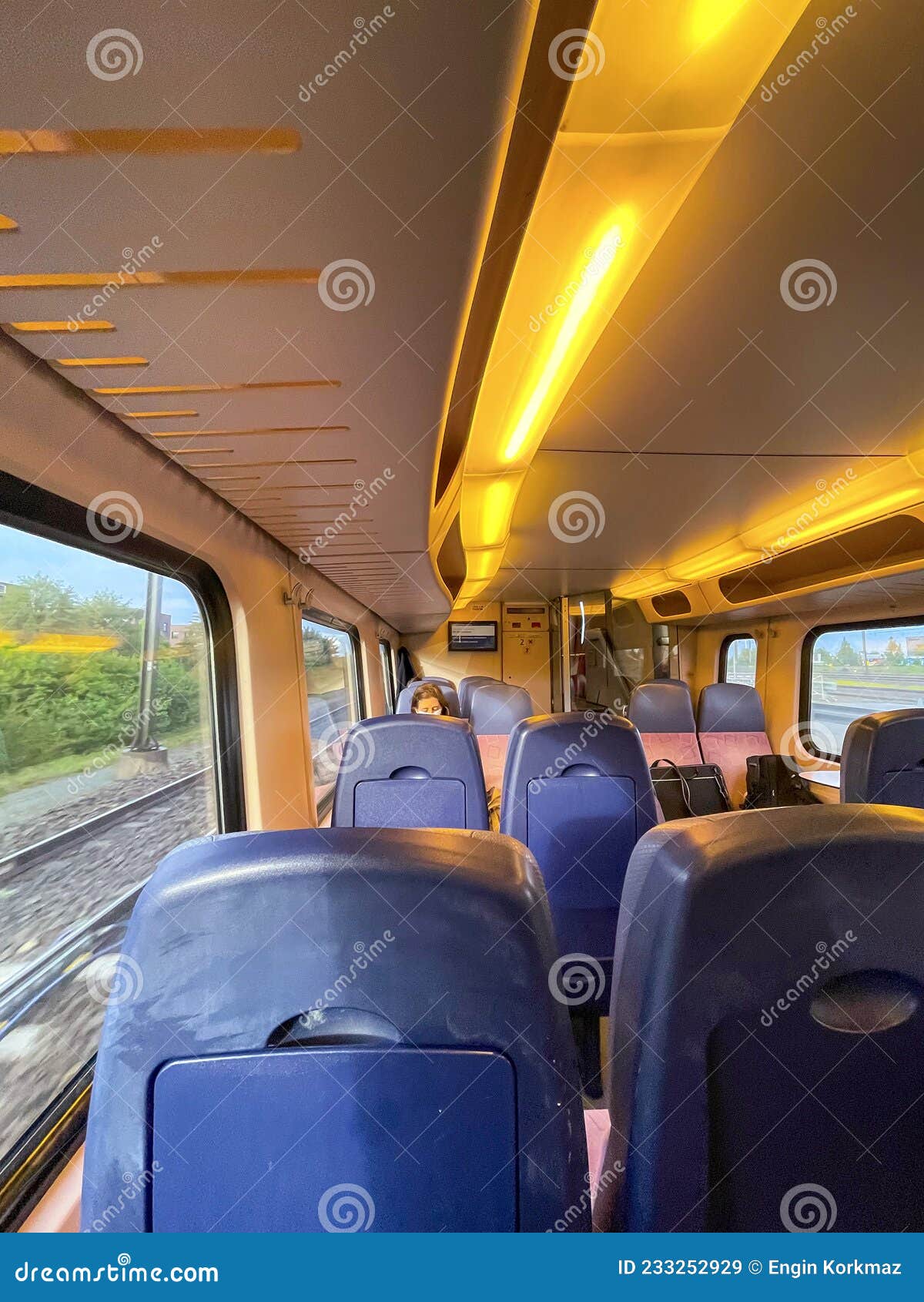 Inside of an Sprinter Train, Holland Editorial Stock Image - Image of ...