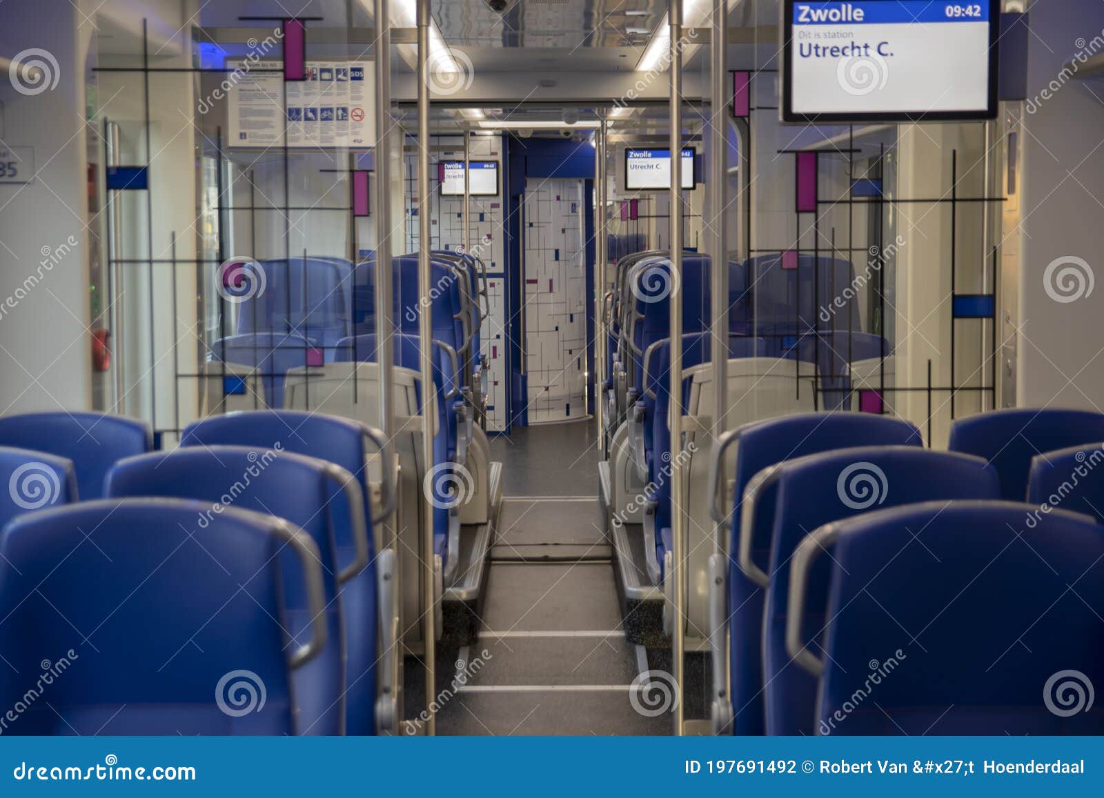 Inside an Sprinter Train at Utrecht the Netherlands 25-9-2020 Editorial ...