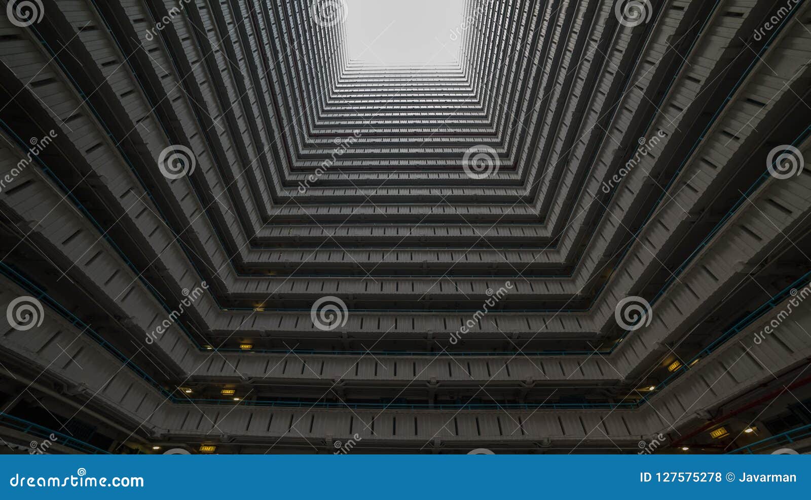 Inside Square Building, Hong Kong, Ping Shek Estate Stock Photo - Image ...