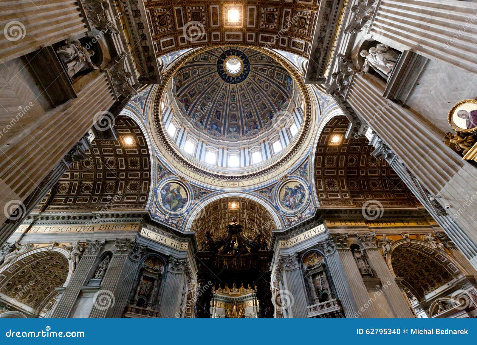 Inside of St. Peter Basilica in Vatican City Editorial Image - Image of ...