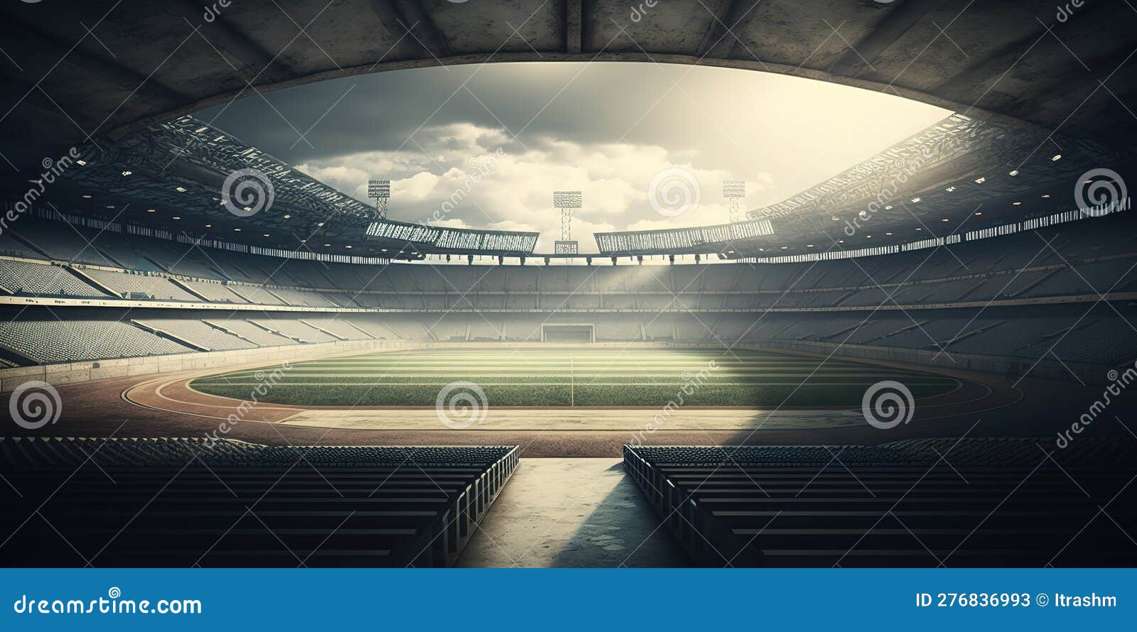 Inside Stadium, Generative Ai Image Stock Image - Image of olympic ...