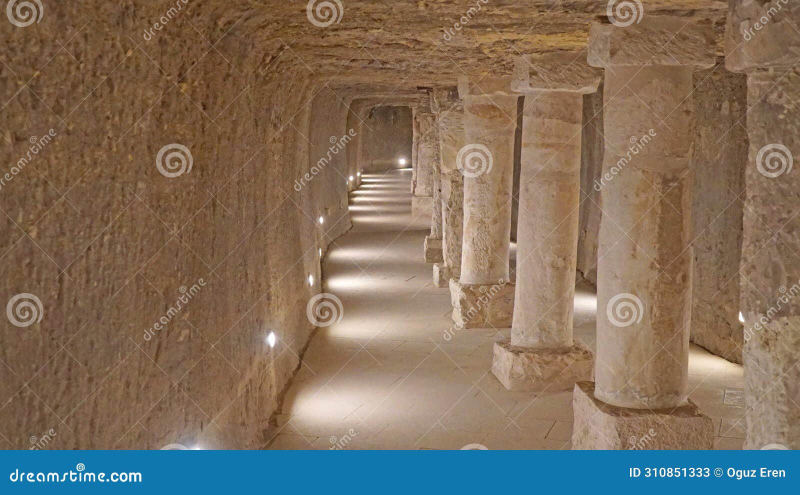 Inside of the Step Pyramid of Djoser in the Saqqara, Cairo Egypt ...