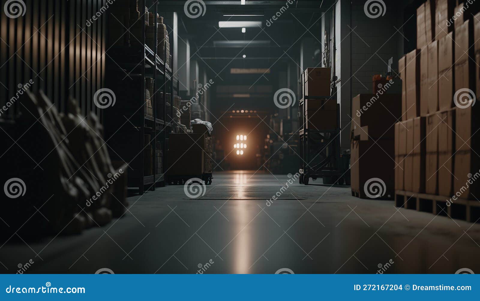 Inside the Storage: Cinematic Lighting Enhances the Orderly Rows of ...
