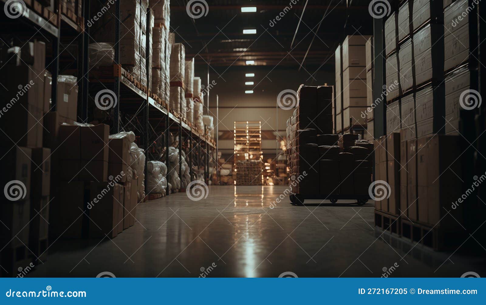 Inside the Storage: Cinematic Lighting Enhances the Orderly Rows of ...
