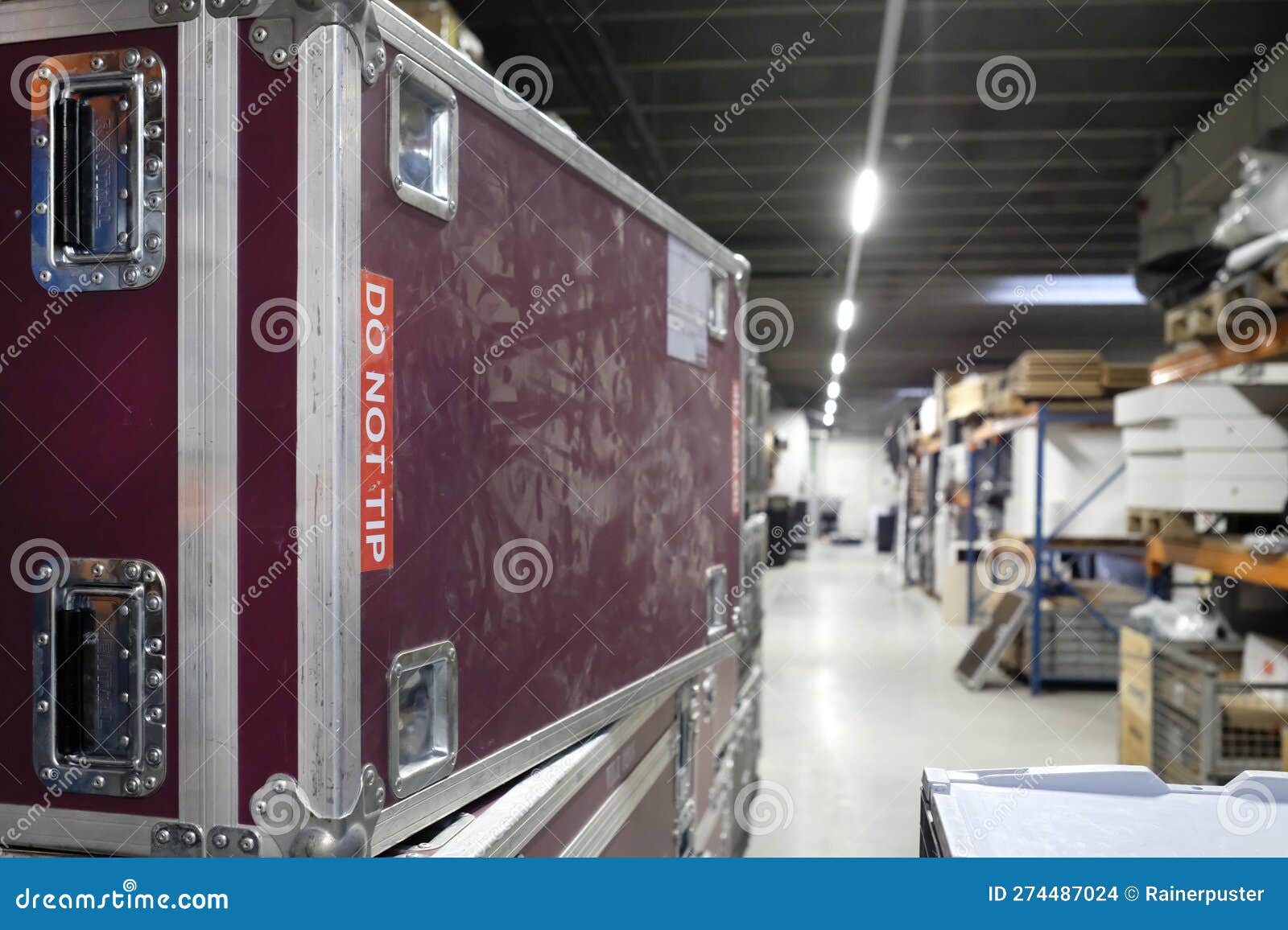 Inside a Storage Room in a Logistics and Distribution Warehouse Stock ...