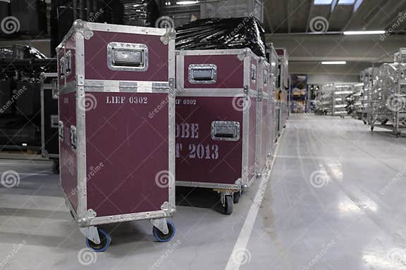 Inside a Storage Room in a Logistics and Distribution Warehouse Stock ...