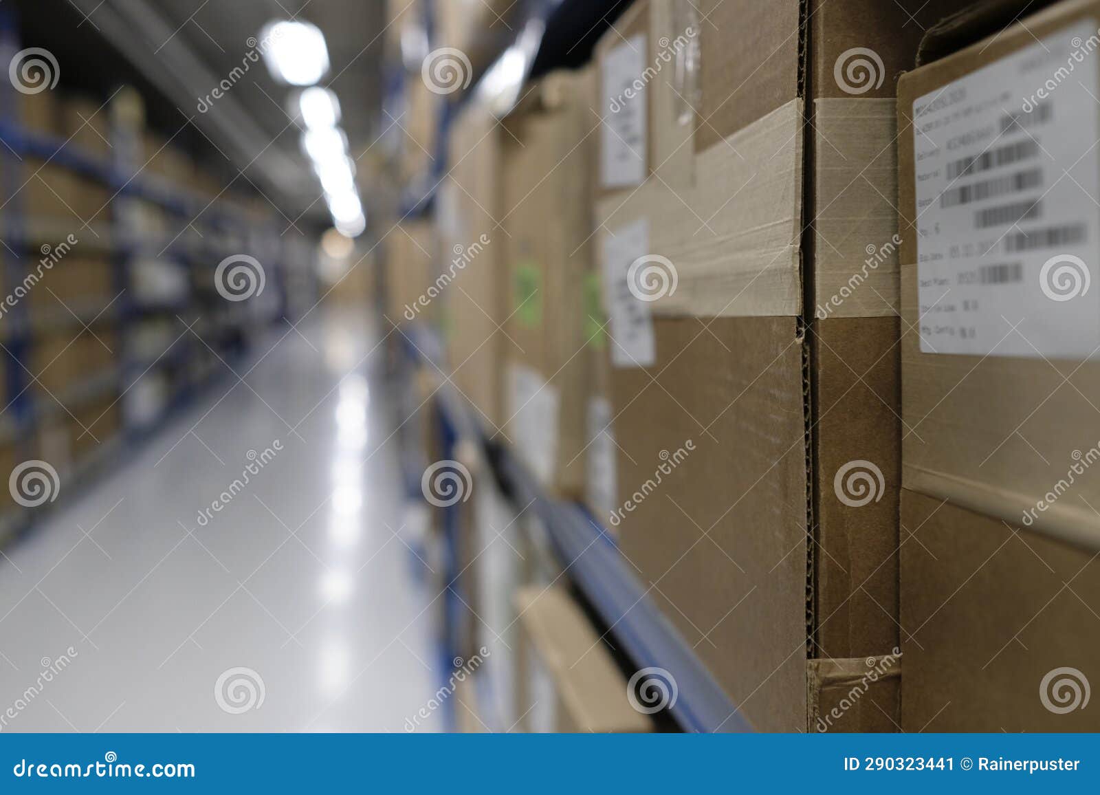 Inside a Storage Room in a Logistics and Distribution Warehouse Stock ...