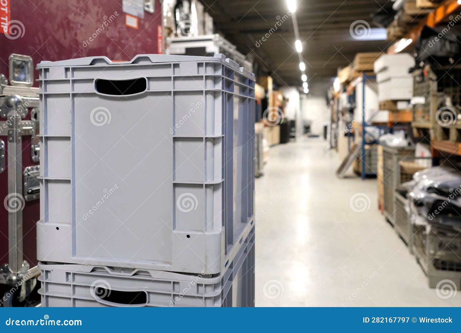 Inside a Storage Room in a Logistics and Distribution Warehouse Stock ...