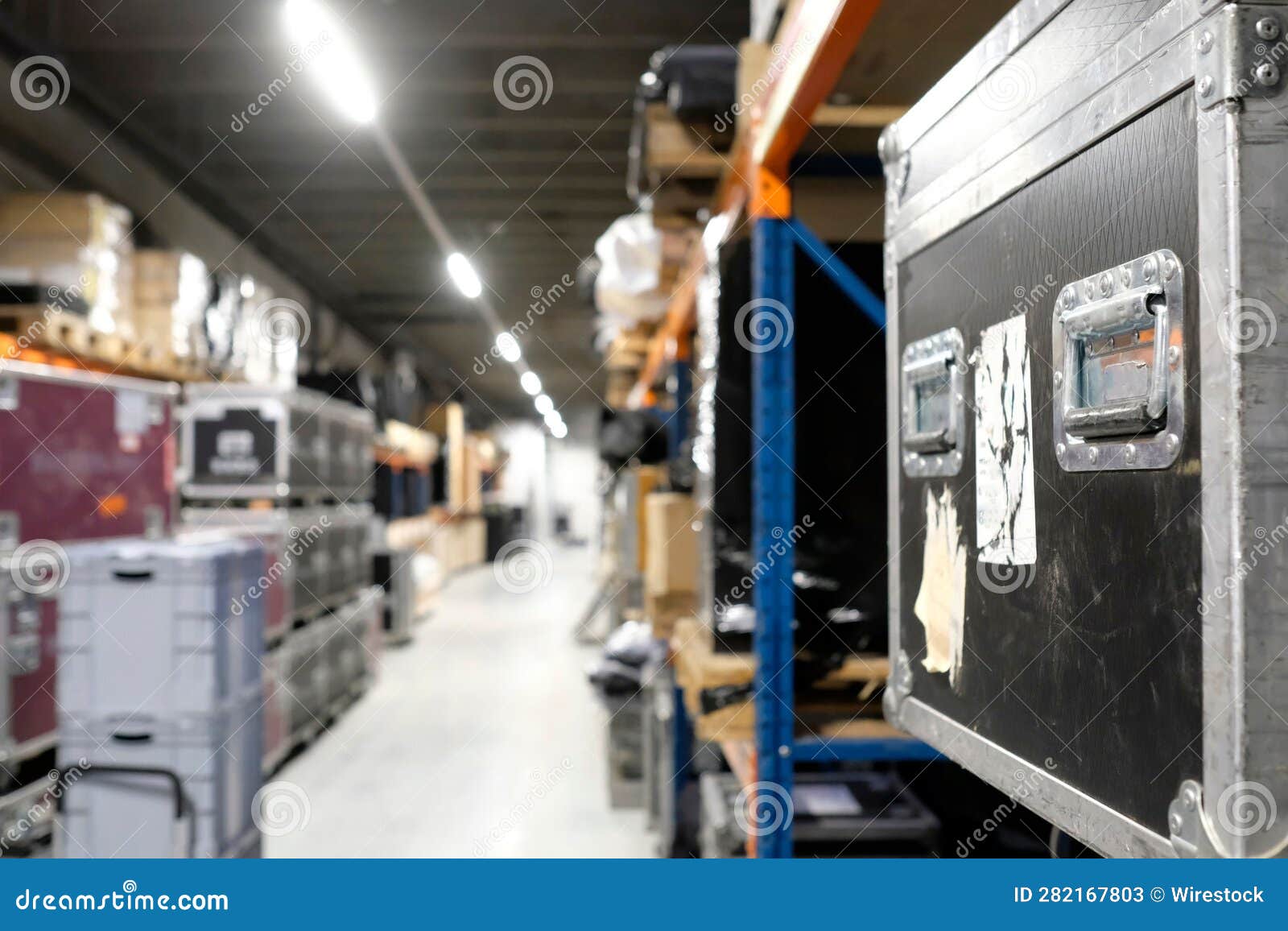 Inside a Storage Room in a Logistics and Distribution Warehouse Stock ...