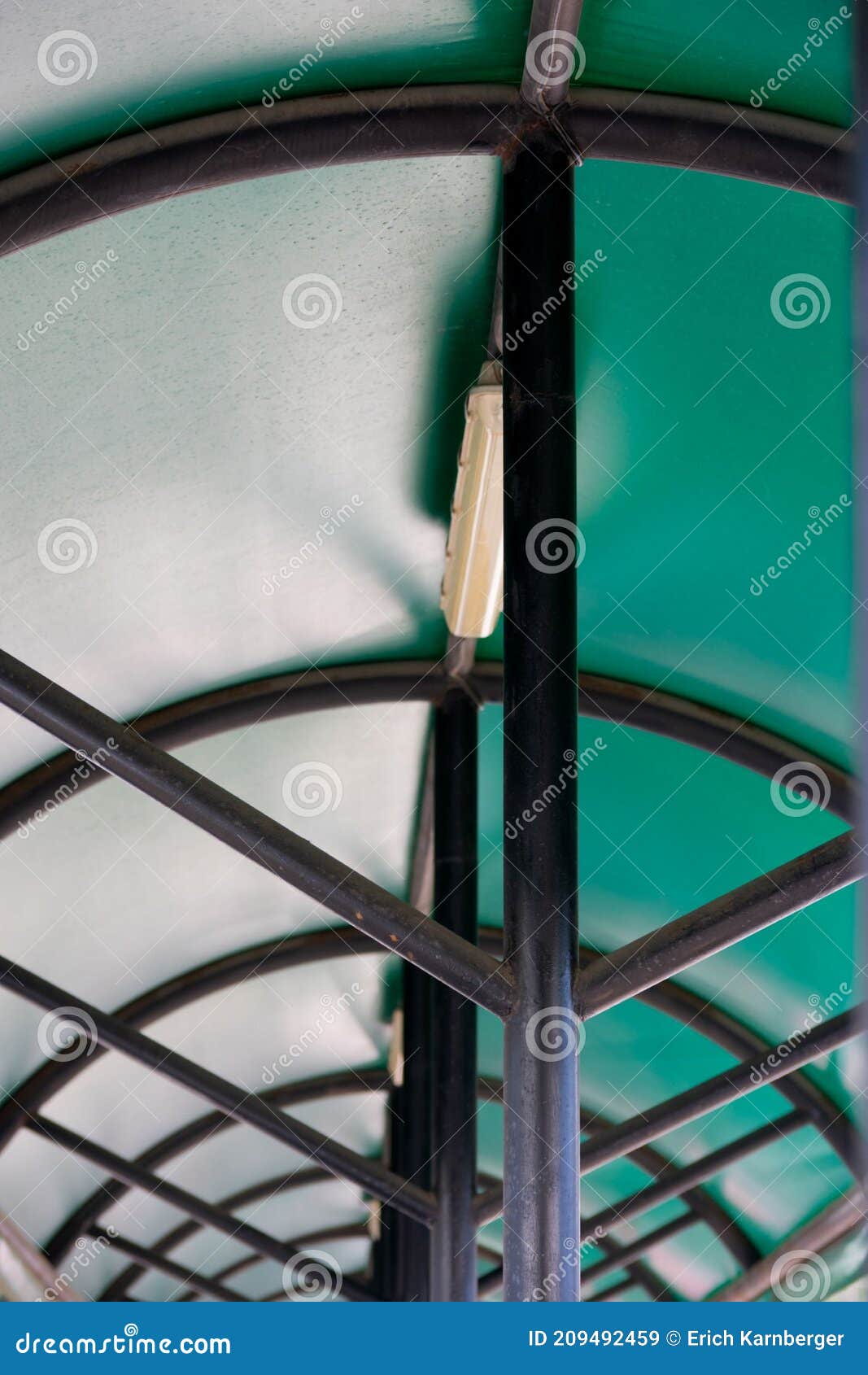 Canopy Inside Structure and Framework Stock Image - Image of electrical ...