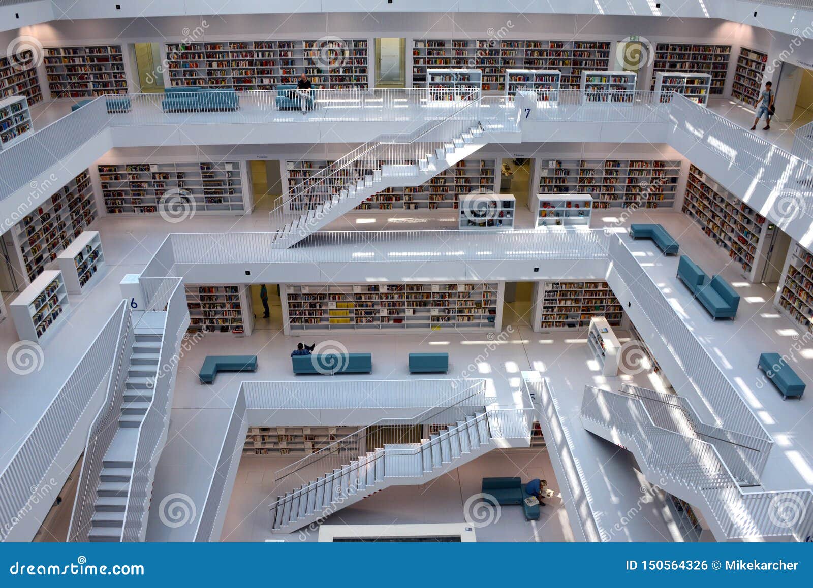 Inside stuttgart library editorial photo. Image of book - 150564326