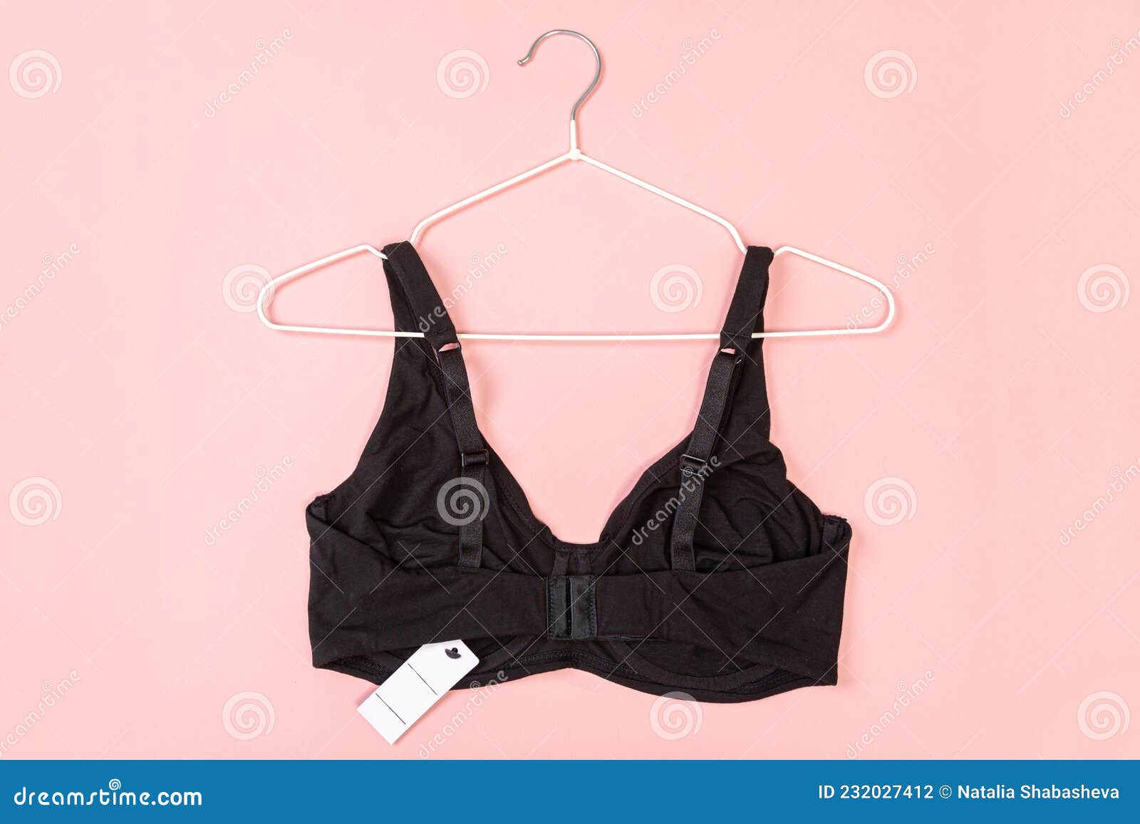 Inside Stylish Bra for Women on Pink Background Stock Photo - Image of ...