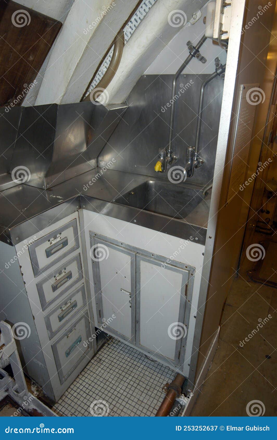 Inside a submarine or sub stock image. Image of network - 253252637