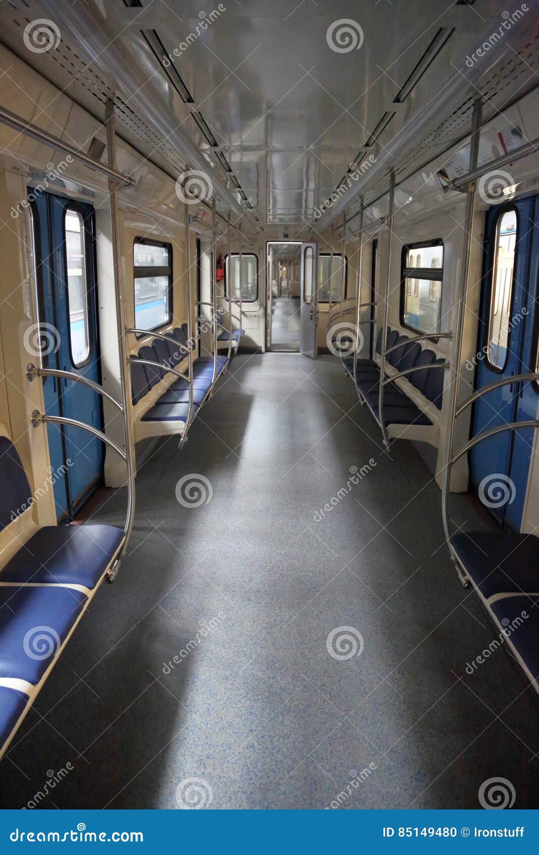 Inside the subway car stock photo. Image of carriage - 85149480