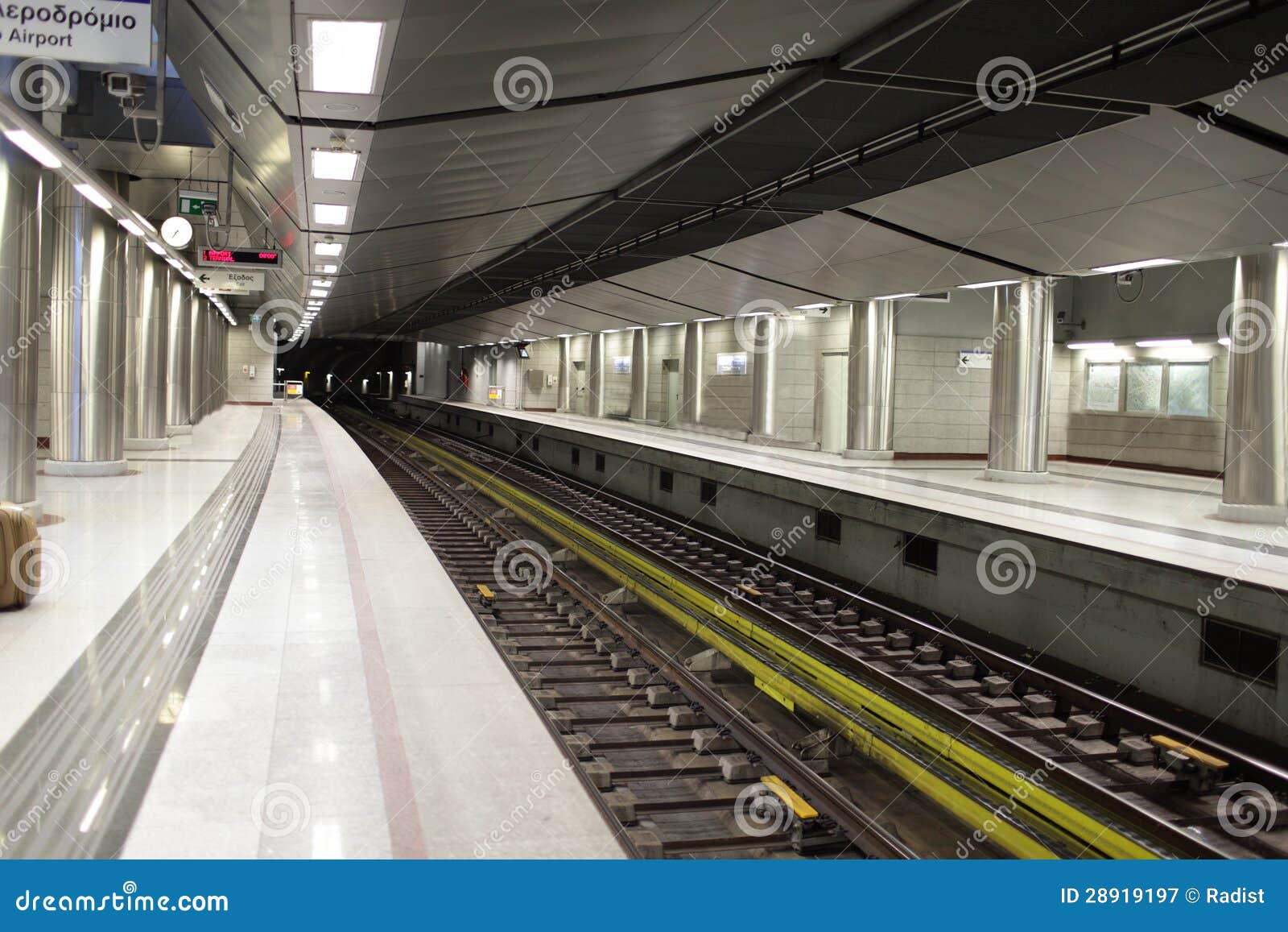 Inside of subway station stock image. Image of airport - 28919197