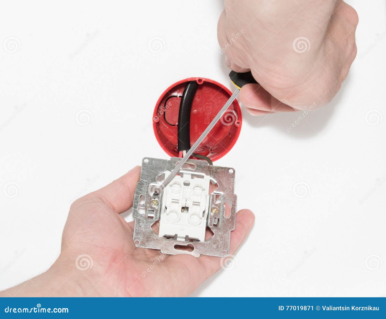 Inside the switch stock image. Image of electrician, outlet - 77019871