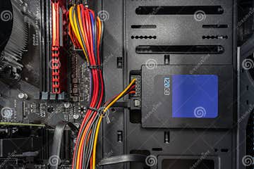 Inside the system unit stock image. Image of drive, heat - 146674081