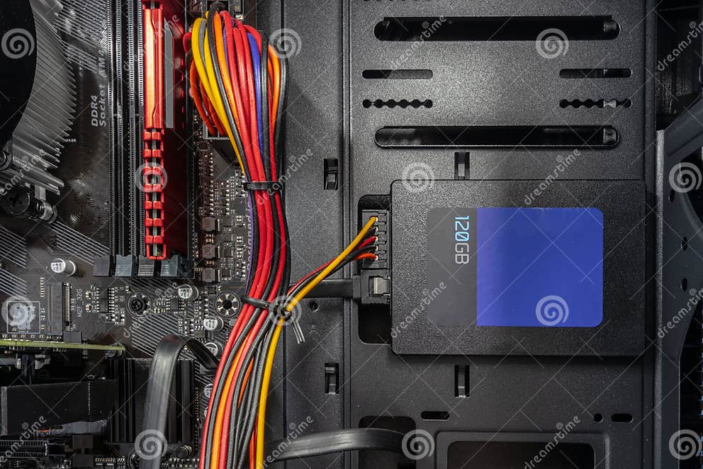 Inside the system unit stock image. Image of drive, heat - 146674081