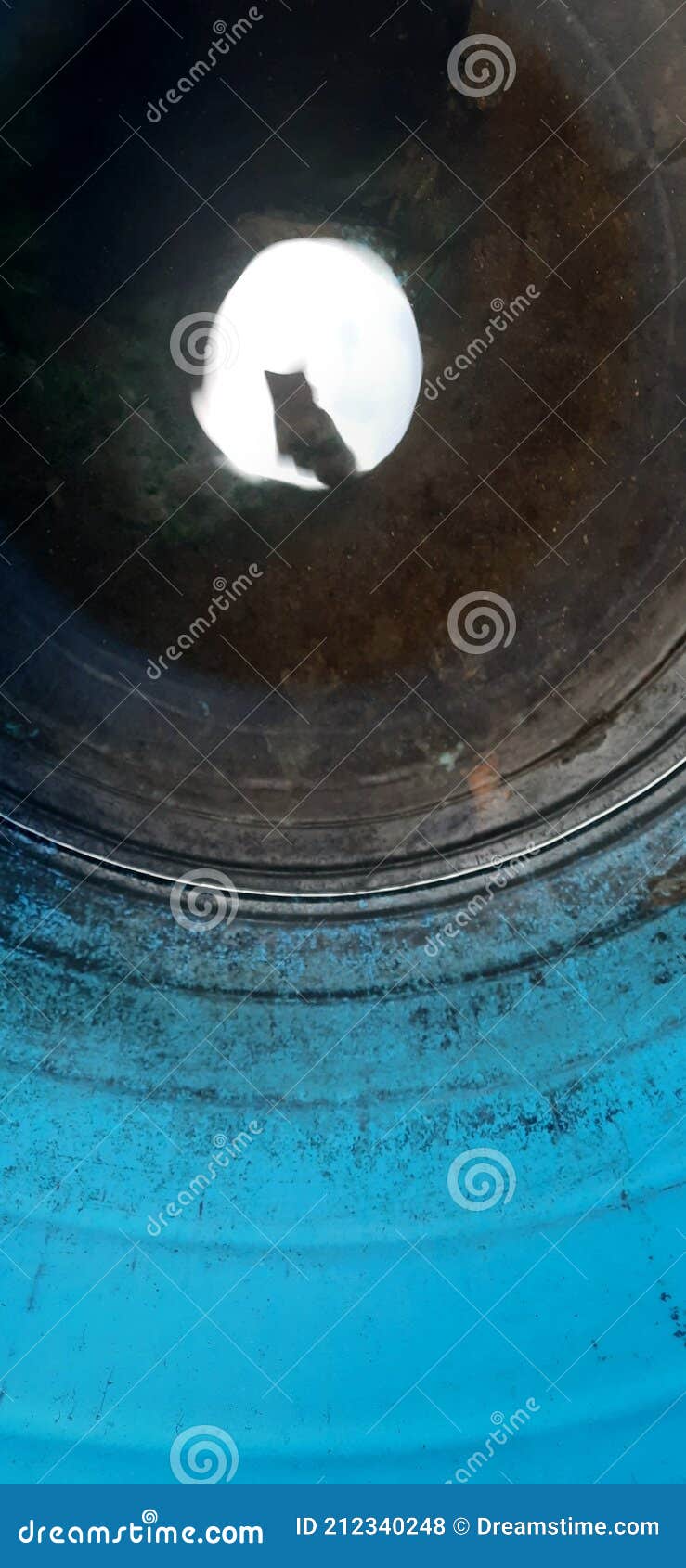 Inside the tank stock photo. Image of inside, reflection - 212340248