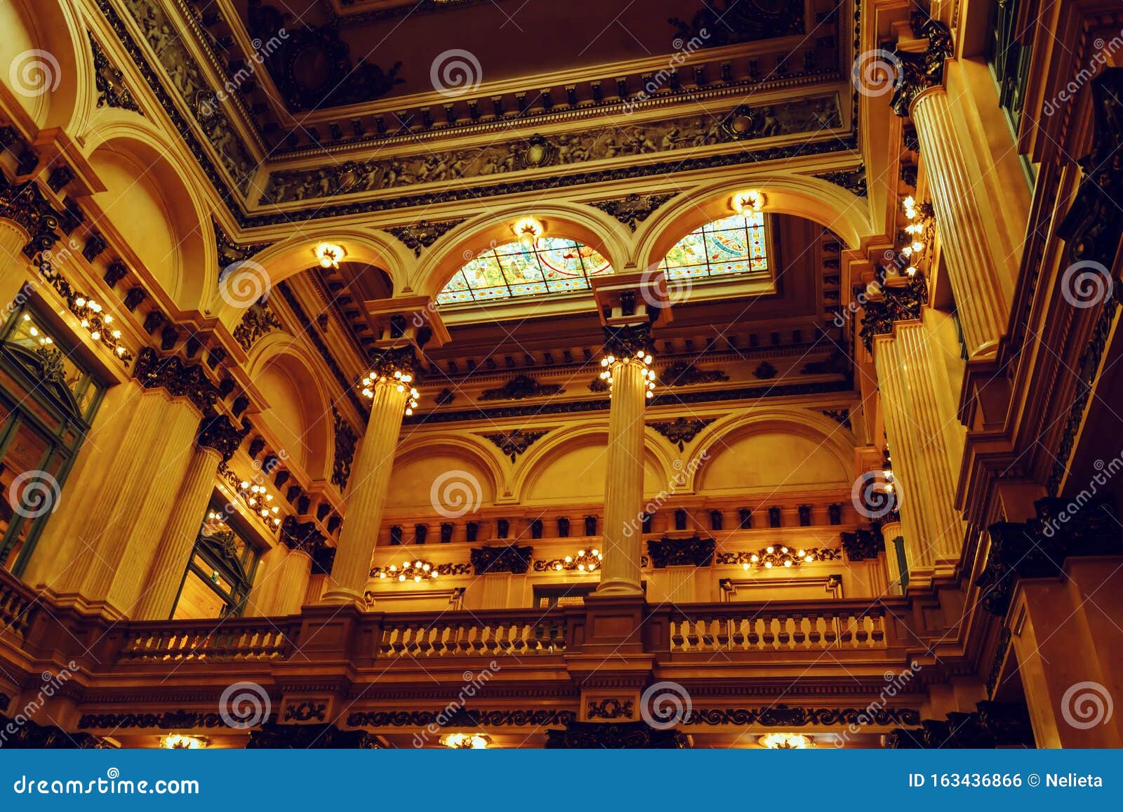 Inside Teatro Colon in Buenos Aires Stock Photo - Image of room ...