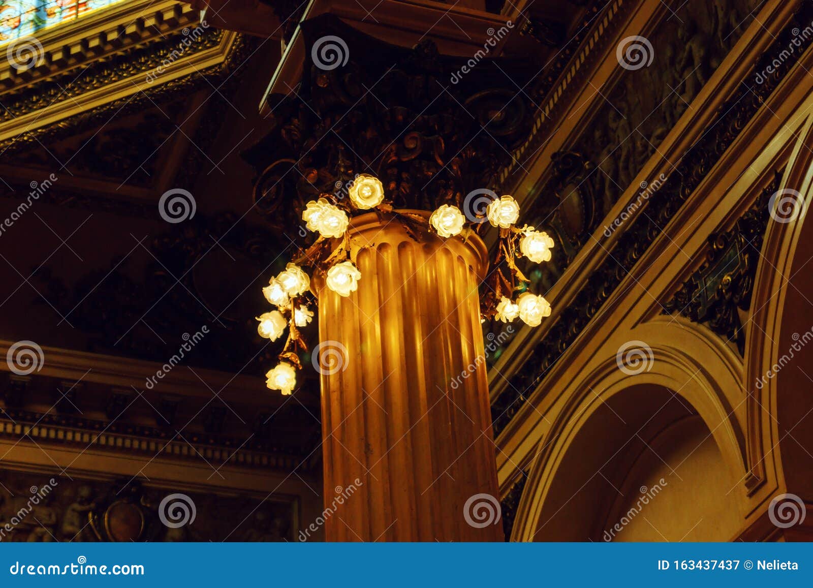 Inside Teatro Colon in Buenos Aires Stock Image - Image of electric ...