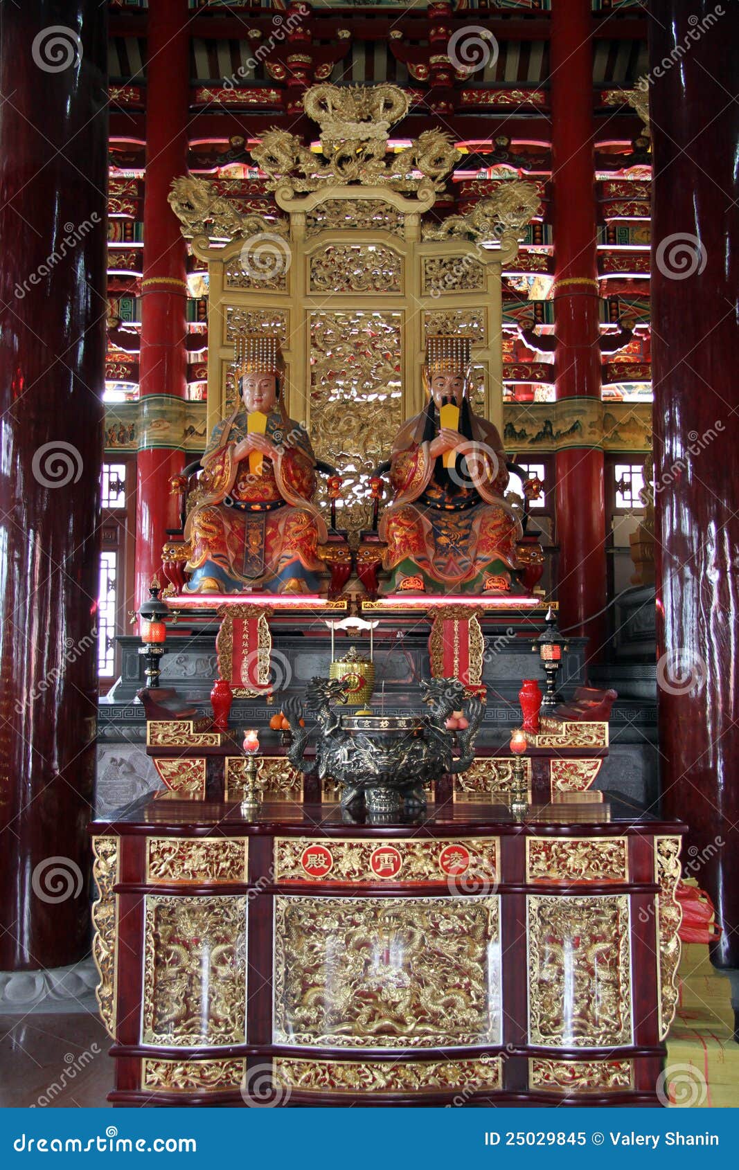 Inside temple stock image. Image of sacrifice, wooden - 25029845