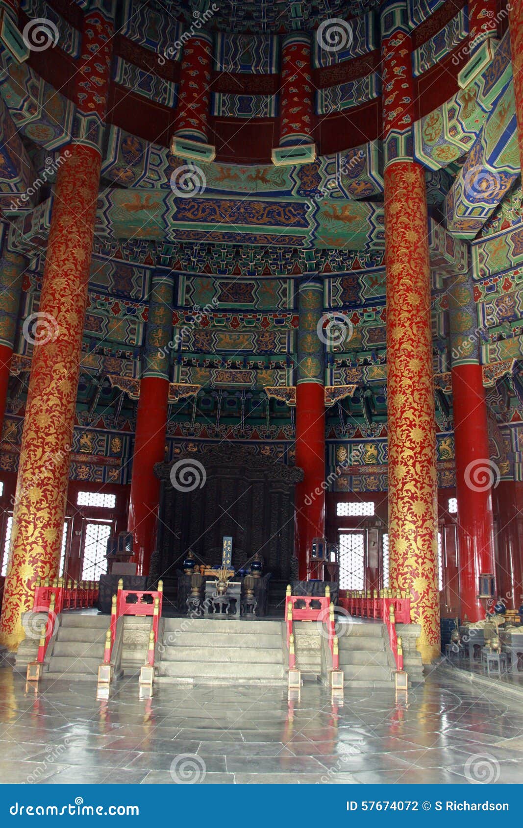 Inside The Temple Of Heaven Stock Photo - Image: 57674072