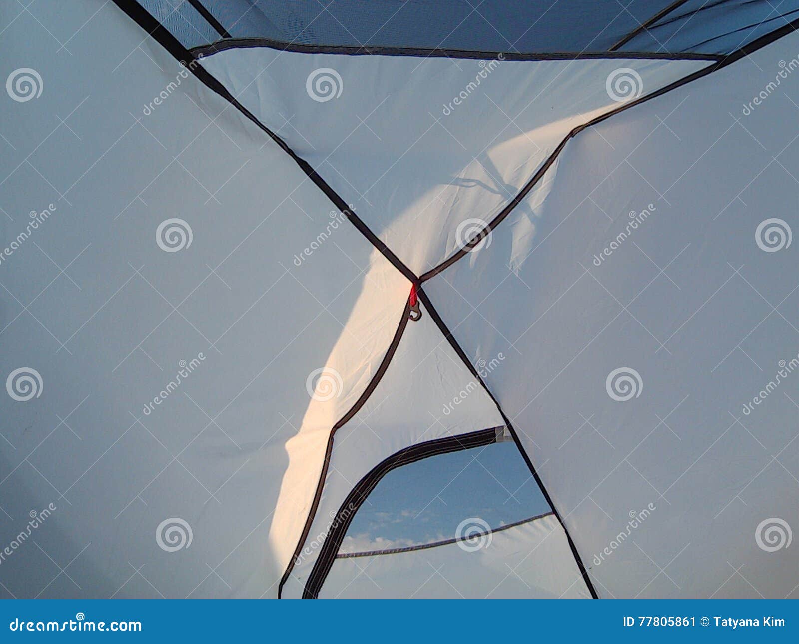 Inside the Tent. the Ceiling of the Tent Stock Image - Image of camp ...