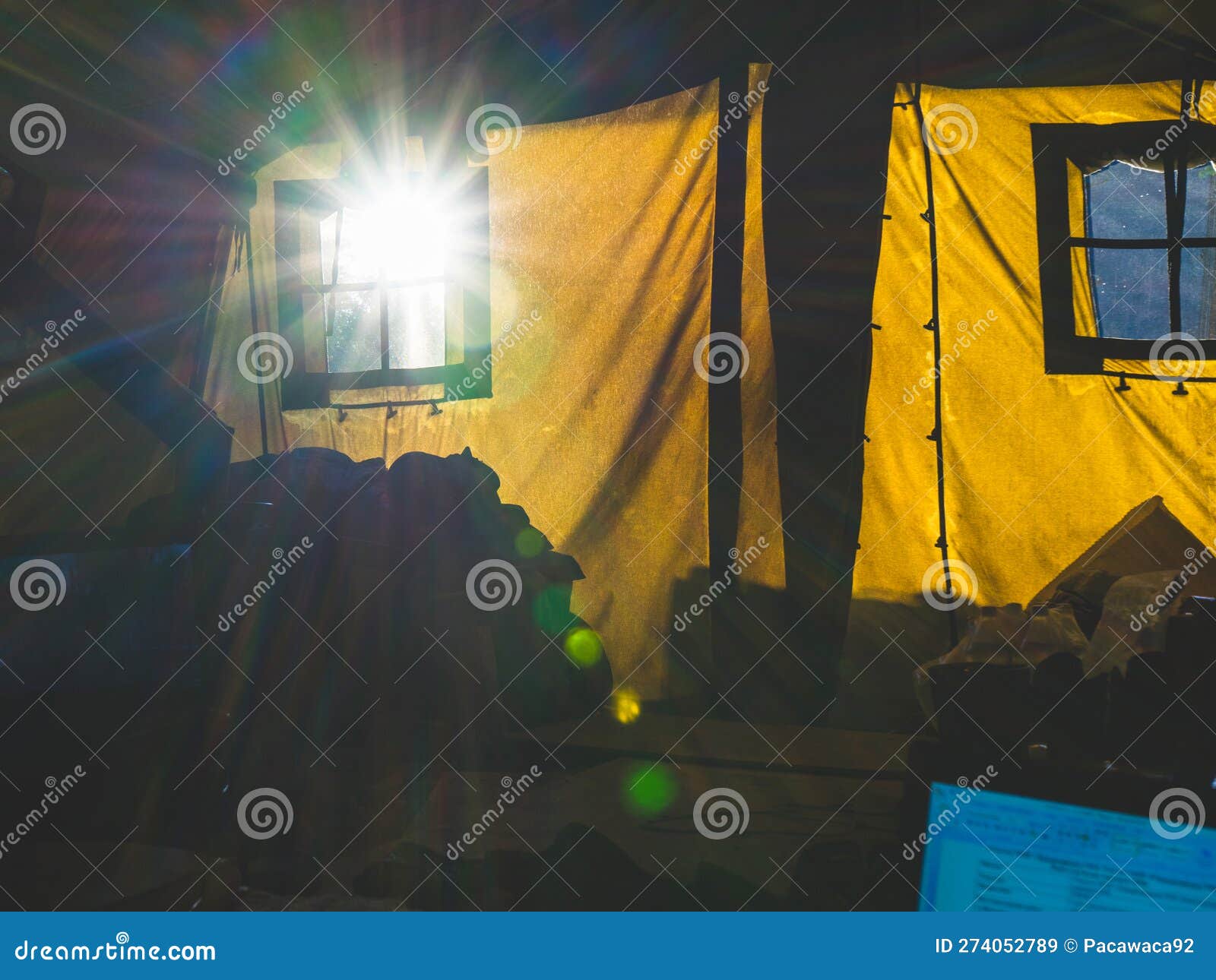 Inside the Tent of the Geological Expedition. the Work of the ...