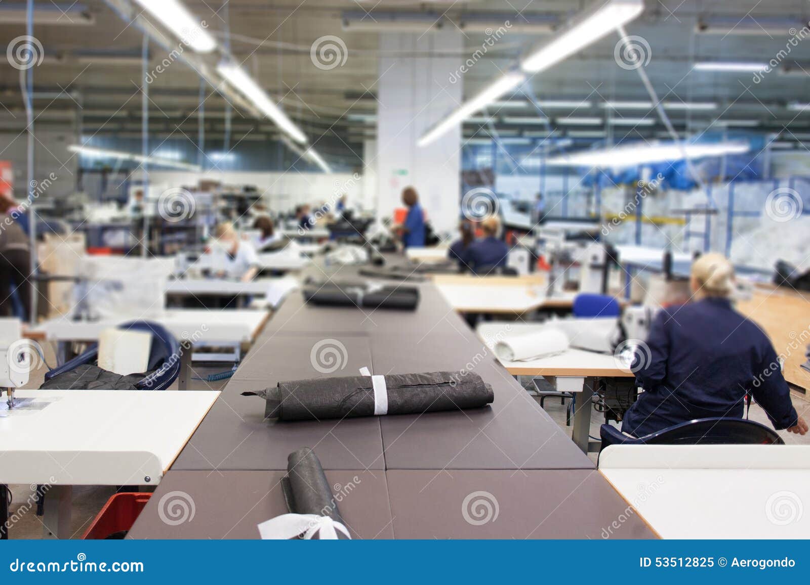 Inside of textile factory stock image. Image of measurement - 53512825