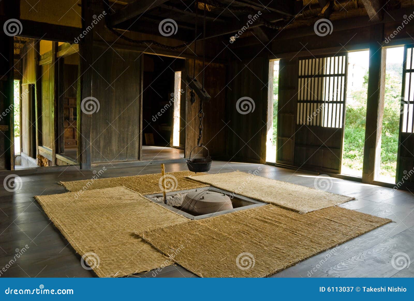Inside of Thatched Farmhouse. Stock Image - Image of cottage, travel ...