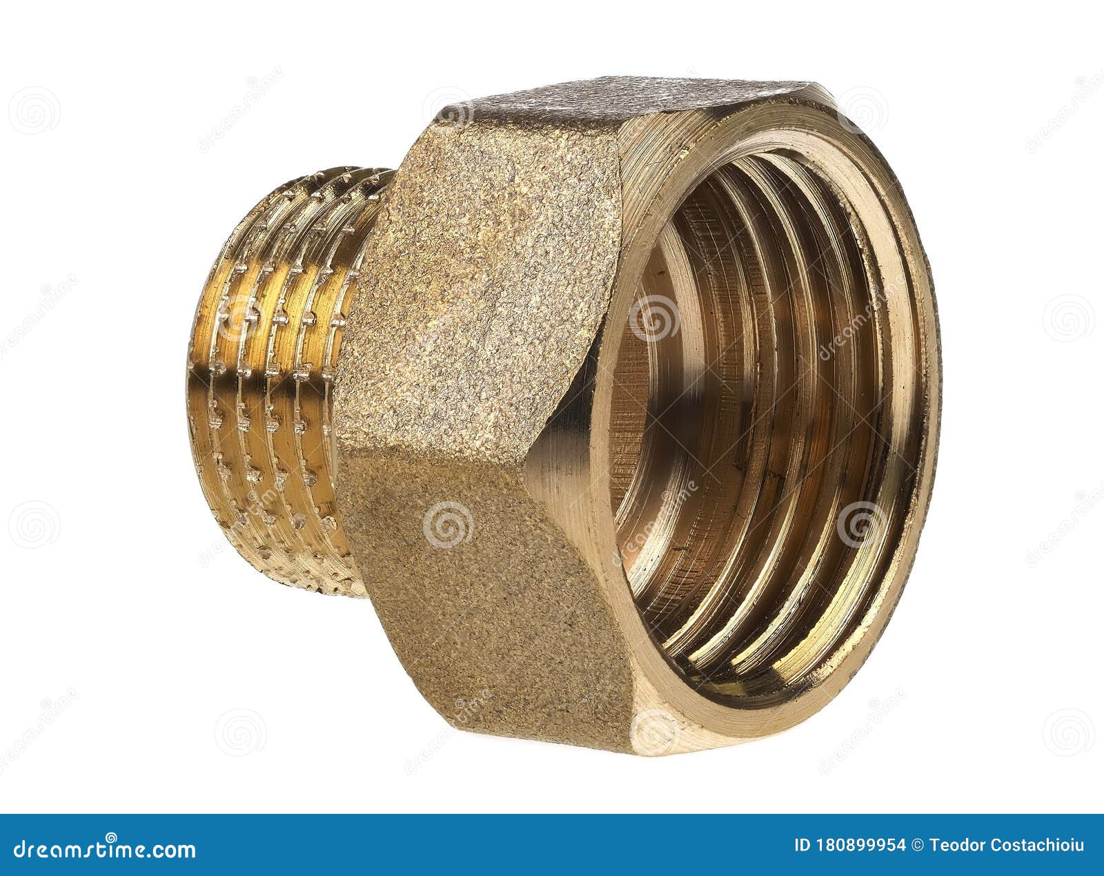 1/2` Inside Thread To 3/8` Outside Thread Adapter Stock Photography ...