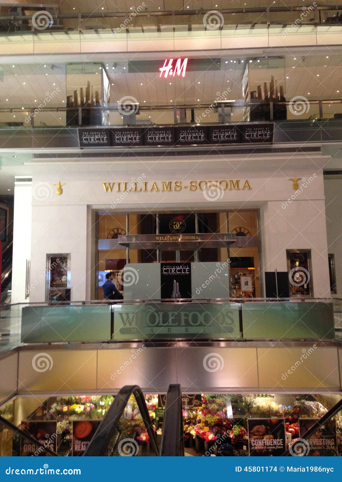 Inside Time Warner Cable Building in Manhattan. Editorial Stock Image ...