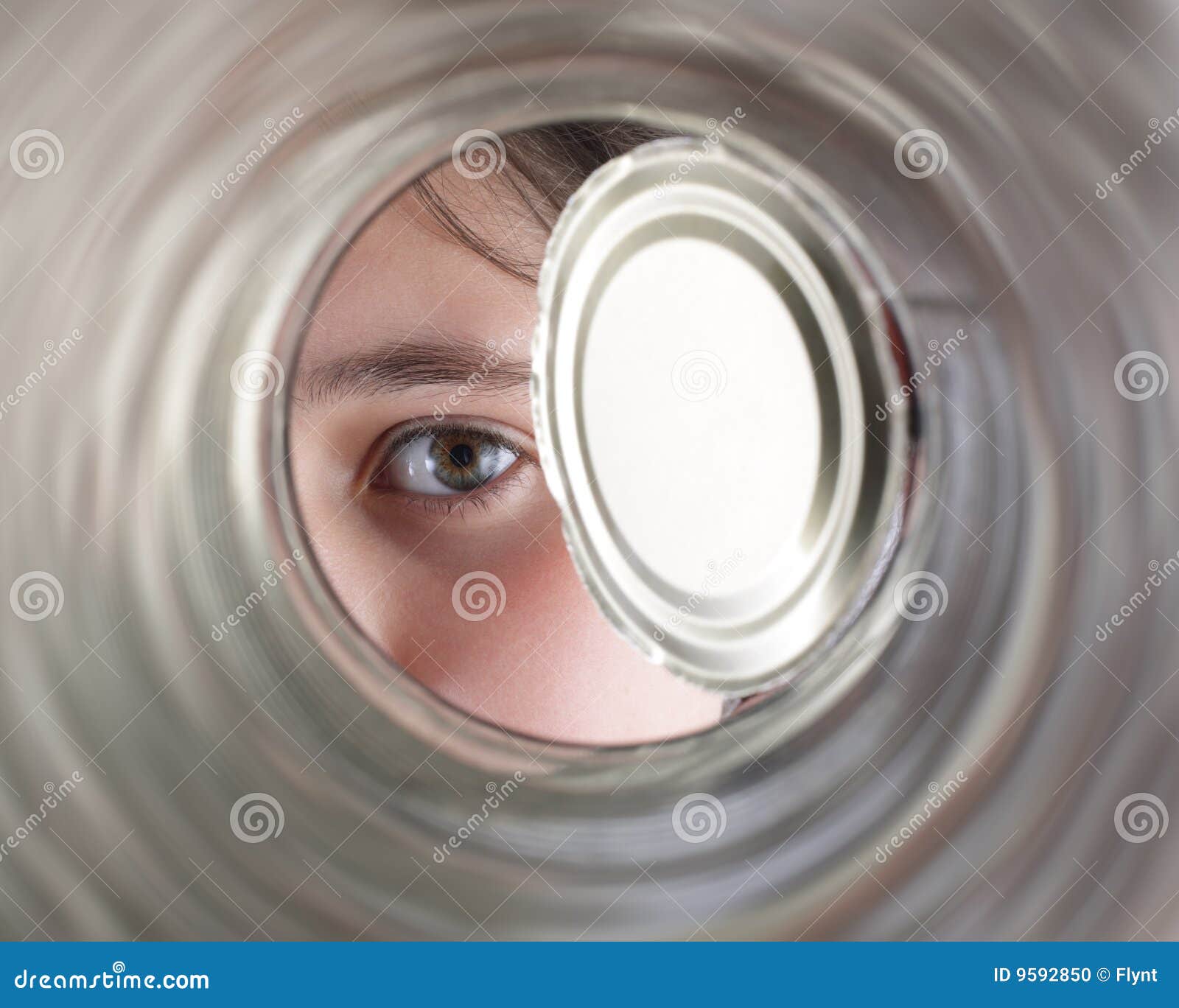 Inside a tin can stock photo. Image of inside, person - 9592850