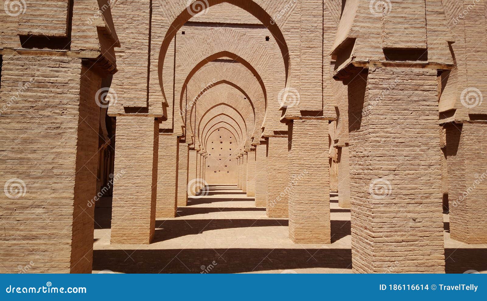 Inside the Tin Mal Mosque stock photo. Image of blue - 186116614