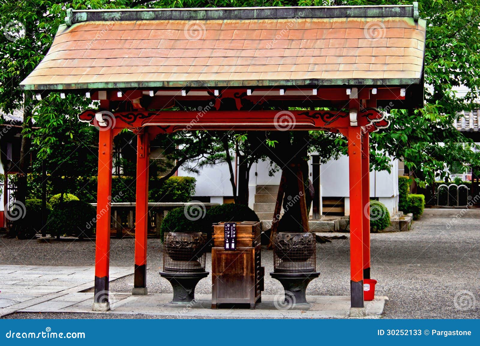 Holy Shinto Roof Covering Classic Artifact in Toji Temple in Kyoto ...