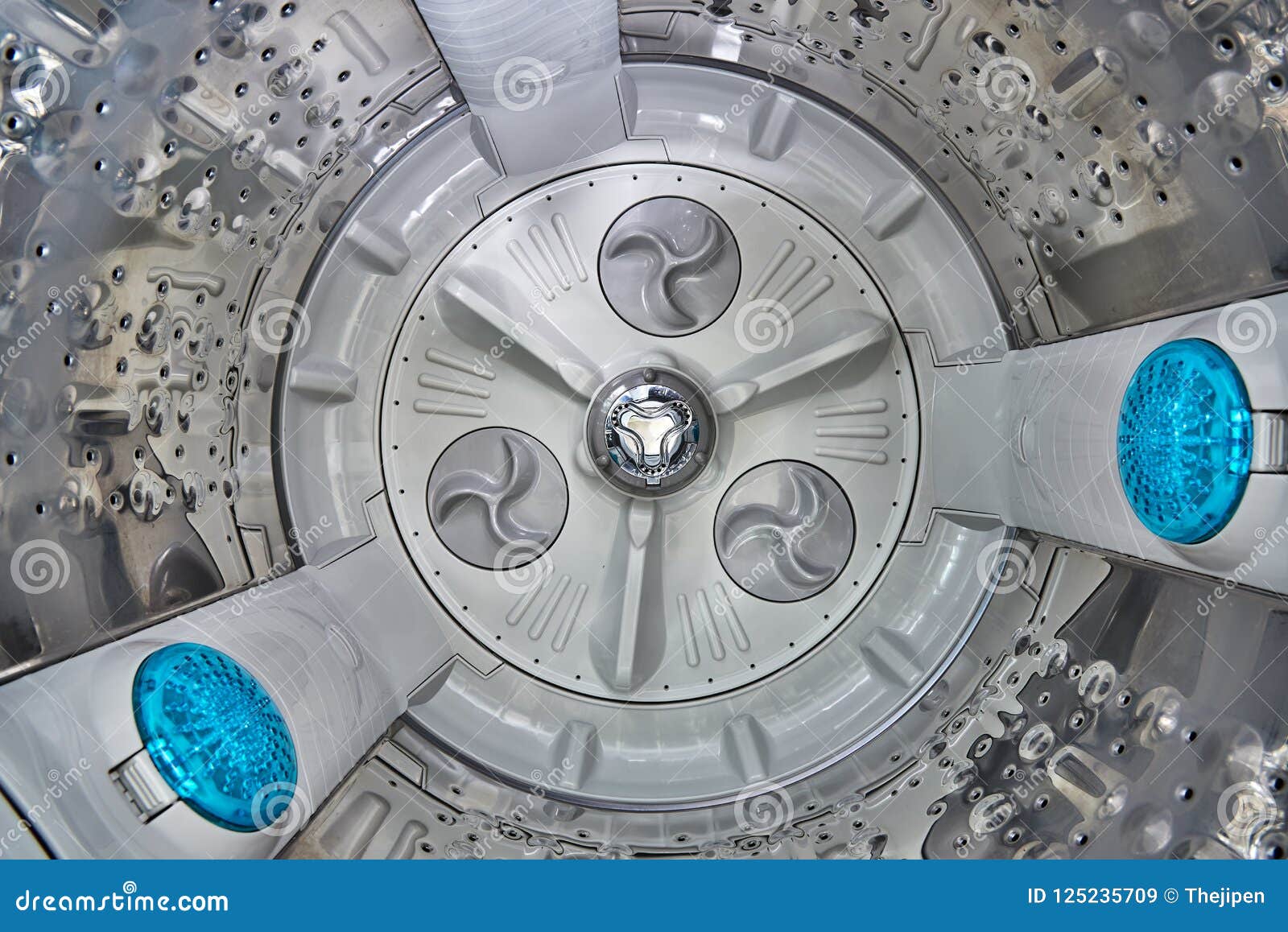 Inside the Top Load Washing Machine Stock Image - Image of metal, piece ...