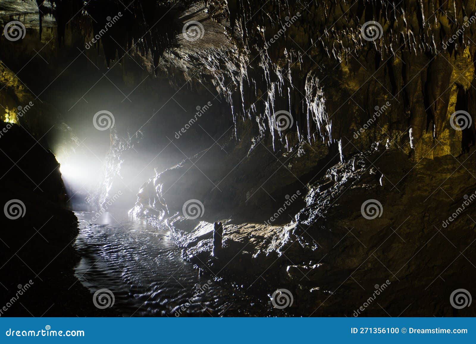 Inside Touristic Prometheus Cave at Tskaltubo, Imereti Region, Georgia ...